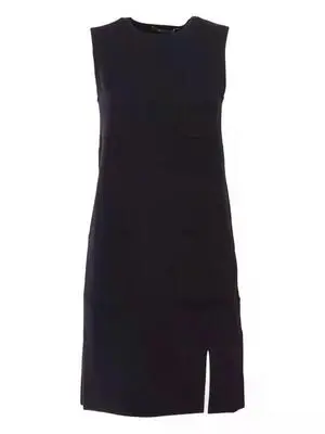 Max Mara Slit-detail Mini Dress