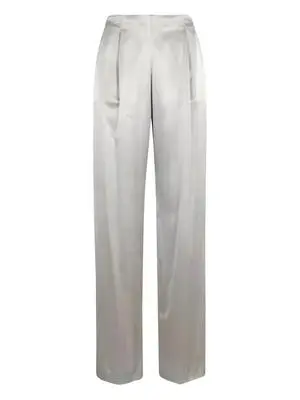 Alberta Ferretti Pleated Straight-leg Trousers
