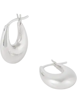 SOPHIE BUHAI Small Etruscan Hoop Earrings - Silver
