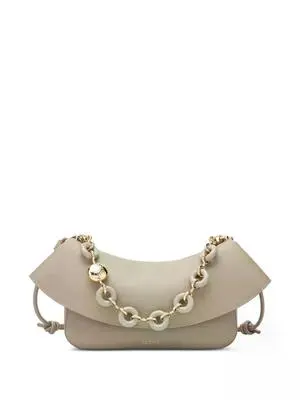 Loewe Ola Chain-embellished Flap Shoulder Bag - Neutrals