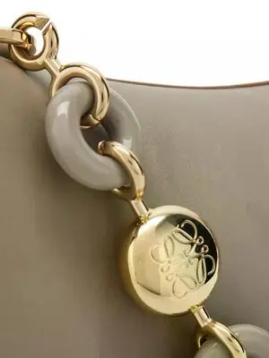 Loewe Ola Chain-embellished Flap Shoulder Bag - Neutrals