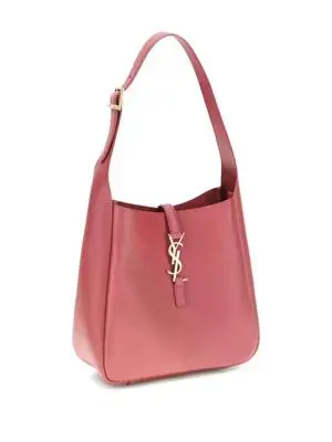 Saint Laurent Leather Shoulder Bag With Logo - Pink