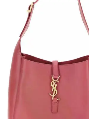 Saint Laurent Leather Shoulder Bag With Logo - Pink