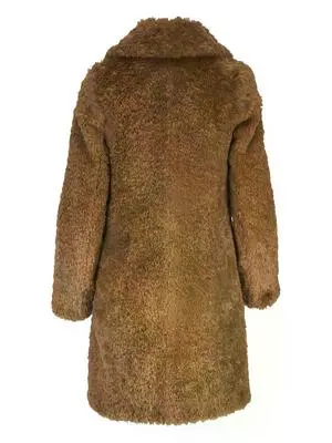 Herno Faux-fur Lapel Coat - Brown