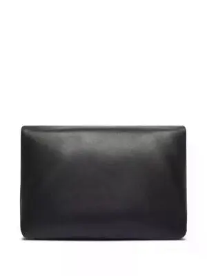 Sportmax Leather Shoulder Bag With Chain Detail