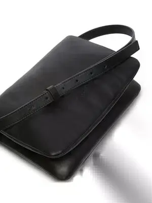 Sportmax Leather Shoulder Bag With Chain Detail