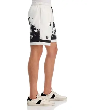 RtA Regular Fit Graphic Print Logo Shorts