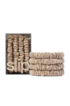 Slip Skinny Scrunchies 4-pack - Blonde
