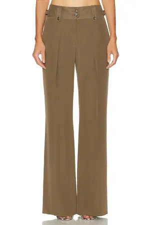 TOM FORD Pleated Wide Leg Pant