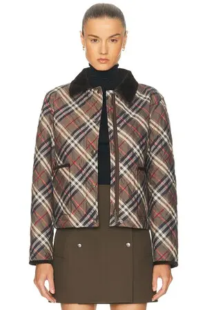 Burberry Cropped Quilted Jacket
