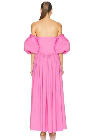Caroline Constas Christina Gown - Flamingo