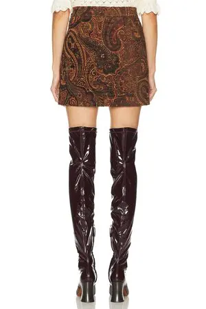 Chloé Wool Paisley Skirt