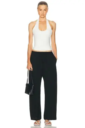 EAVES Simeon Halter Top - White