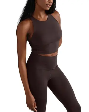 RHONE Revive Longline Bra - Dark Espresso