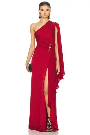 Red One Shoulder