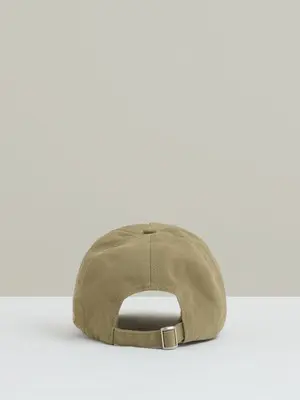 REISS Brava Sunset-embroidered Cap - Washed Sage