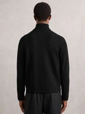 REISS Roberto Four-pocket Zip-through Cardigan - Black