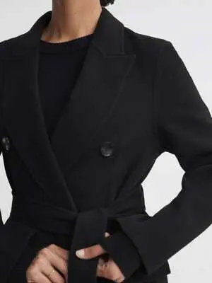 REISS Arla Wool-blend Belted Coat
