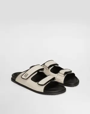 Dolce & Gabbana Salt & Pepper Fabric Sandal