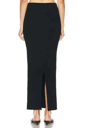 Wardrobe.NYC Knit Column Skirt - Black
