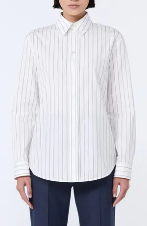 MM BY MAX MARA Effige Cotton Button-up Shirt