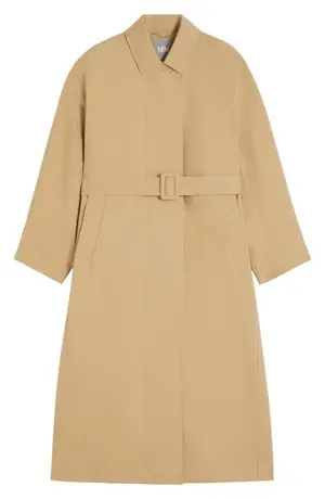 MM BY MAX MARA Alibi Cotton-blend Coat - Sand