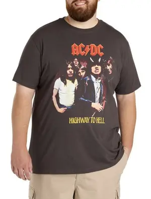 TRUE NATION BY DXL Big & Tall Acdc Highway Graphic Tee