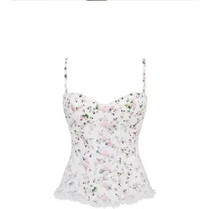MILLA Strapless Corset With Floral Print