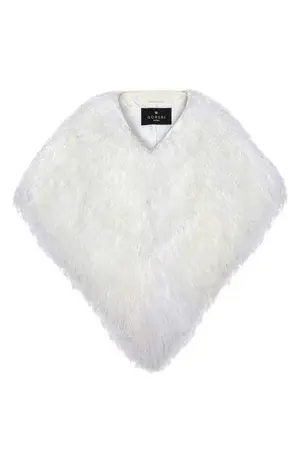 Gorski Mongolian Lamb Shawl - White