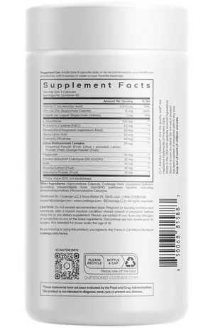 CODEAGE Liposomal Vitamin C+ Platinum, Nac