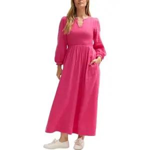 LILY AND LIONEL Paulina Shirred Bodice Maxi Dress