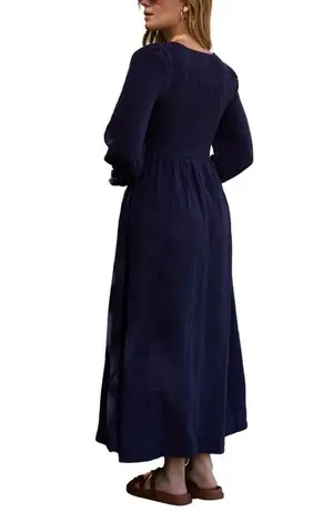 LILY AND LIONEL Pippa Shirred Bodice Maxi Dress