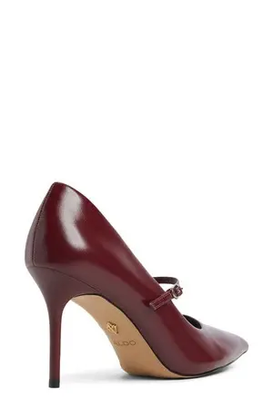 Aldo Eledeladar Pointed Toe Mary Jane Pump - Burgundy