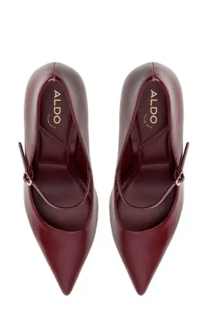 Aldo Eledeladar Pointed Toe Mary Jane Pump - Burgundy