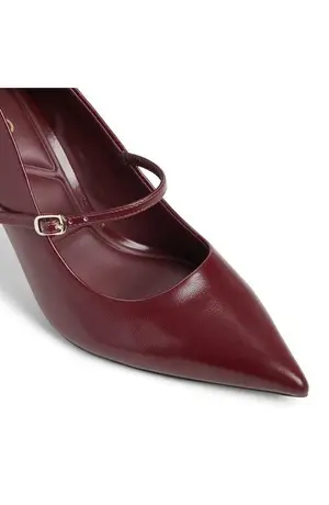 Aldo Eledeladar Pointed Toe Mary Jane Pump - Burgundy
