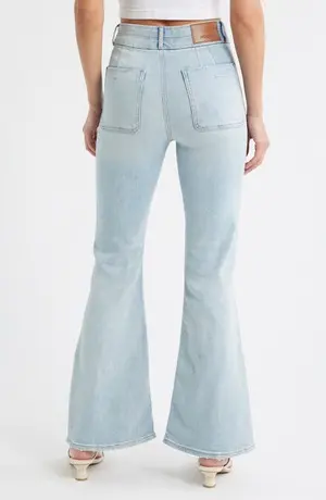 HIDDEN JEANS Double Waistband Flare Jeans