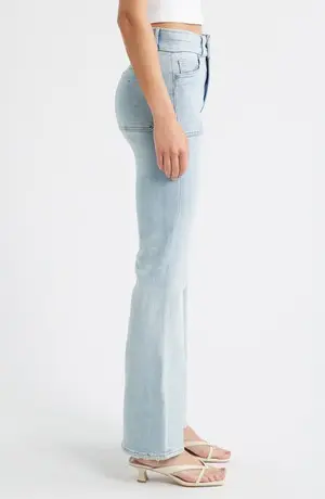 HIDDEN JEANS Double Waistband Flare Jeans