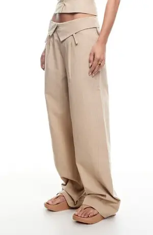 Lioness Flourish Foldover Wide Leg Pants