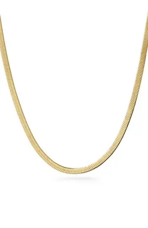 ANA LUISA Herringbone Chain Necklace - Gold
