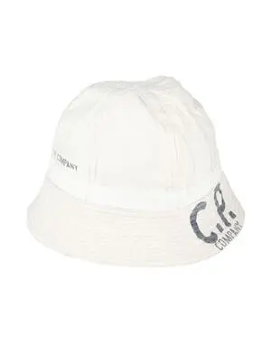 C.P. COMPANY Canvas Bucket Hat - White