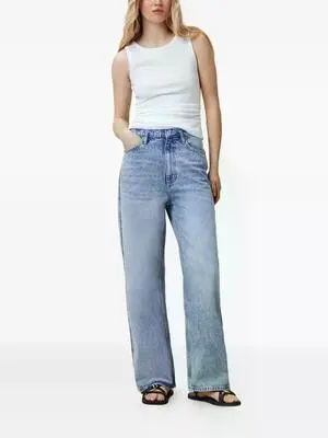 ALLSAINTS Frayed-edge High-waist Jeans