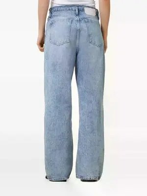 ALLSAINTS Frayed-edge High-waist Jeans