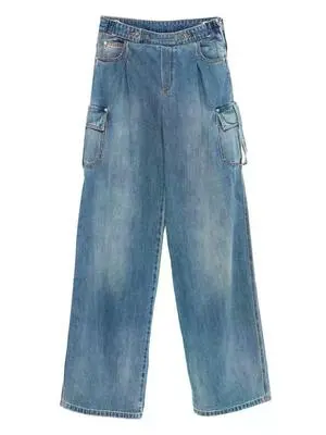 Ermanno Scervino Pleated-front Cargo Jeans