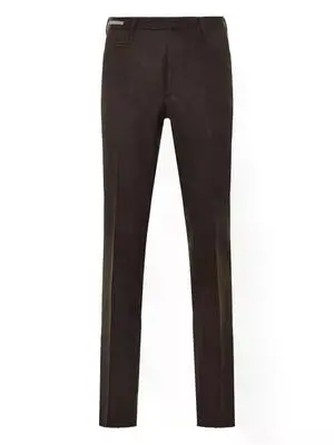Corneliani Raw-edge Trousers - Brown