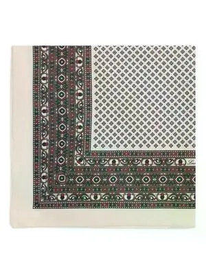 Loro Piana Geometric-pattern Scarf - Neutrals
