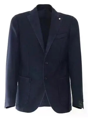 BRANDO Buttoned Patch-pocket Blazer