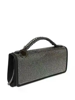 Stella McCartney Crystal-embellished Chain-handle Clutch - Black
