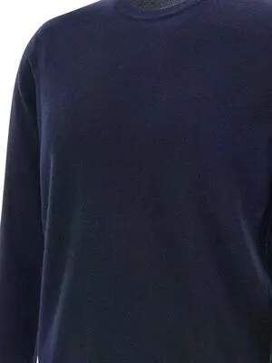 KANGRA Ribbed Crew-neck Sweater - Blue