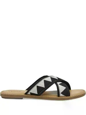Toms Viv Geometric-pattern Cross-strap Sandals
