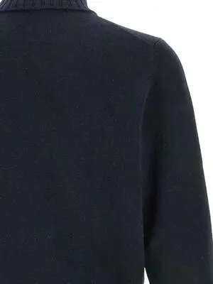 FILIPPO DE LAURENTIIS Ribbed High-neck Sweater - Blue